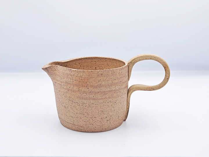 500 ml Hand-thrown Ceramic Stoneware Gravy Jug in Dark Grey-Blue, Pale ...